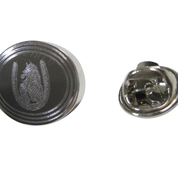 Kiola Designs | Accessories | Oval Maned Horse And Horse Shoe Lapel Pin ...